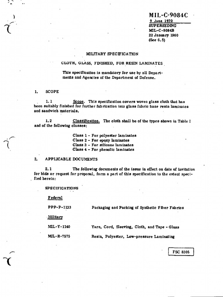 Mil C 9084 | PDF | Polyester | Amorphous Solid