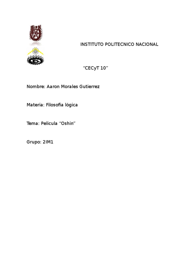 Análisis de "Oshin" y Silogismos | PDF | Japón | Animación