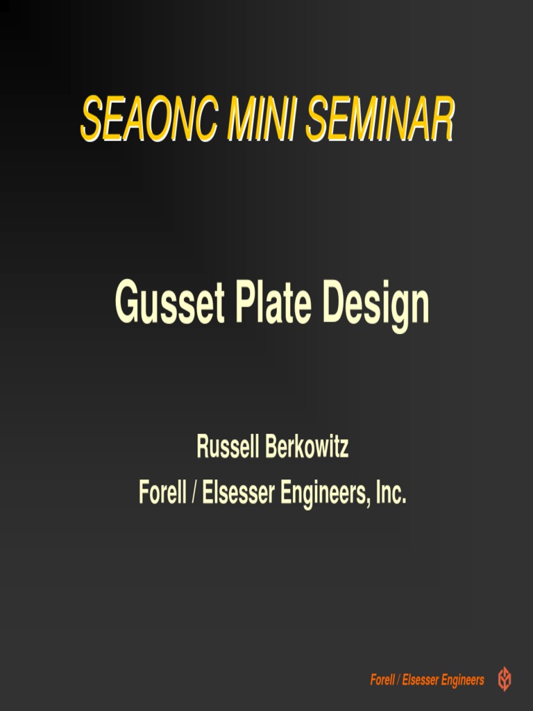 Gusset Plate Design | PDF
