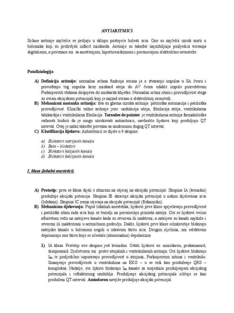 Antiaritmici | PDF