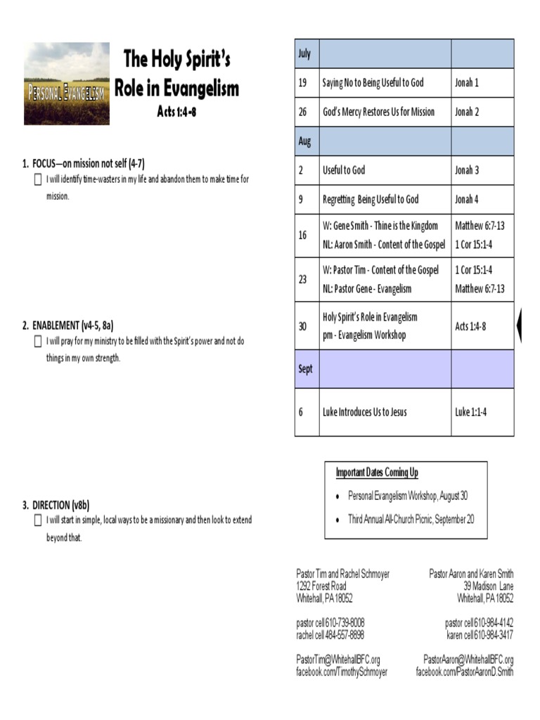 The Holy Spirit's Role in Evangelism | PDF | Religion & Spirituality