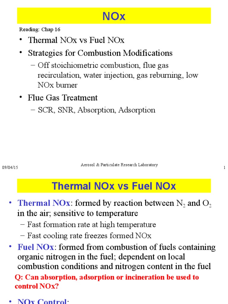 nox.ppt | N Ox | Combustion