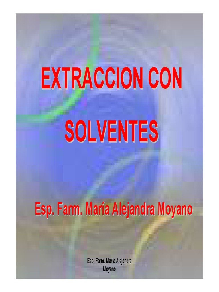 Extraccion Con Solventes | PDF