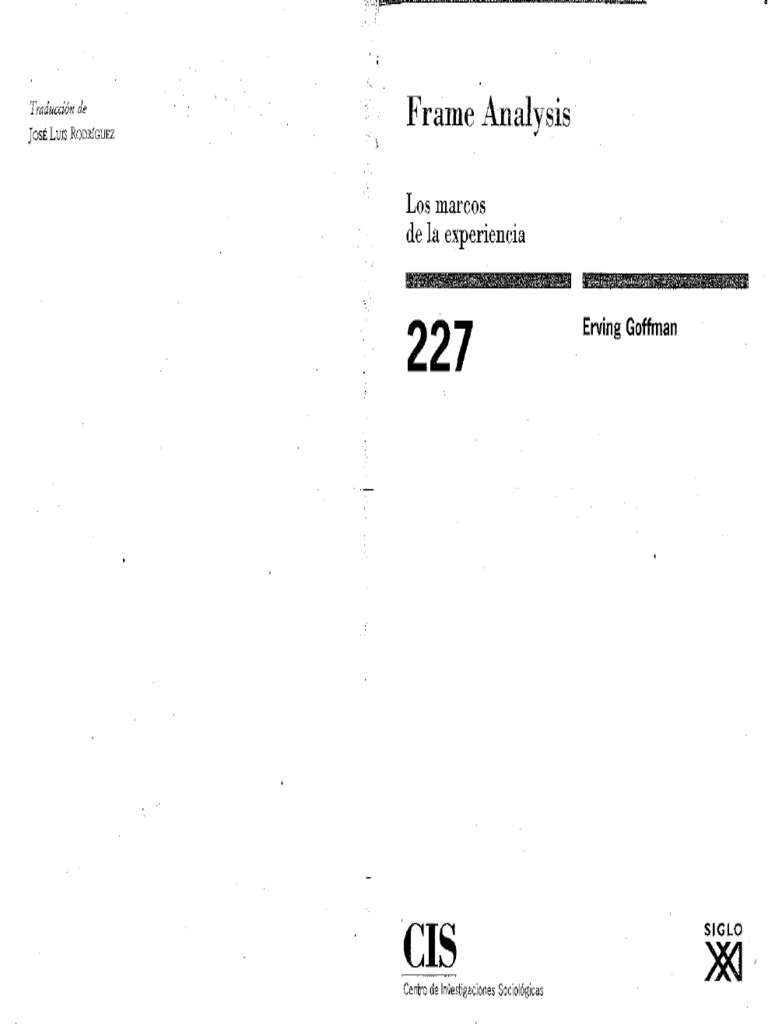 Goffman Frame Completo | PDF