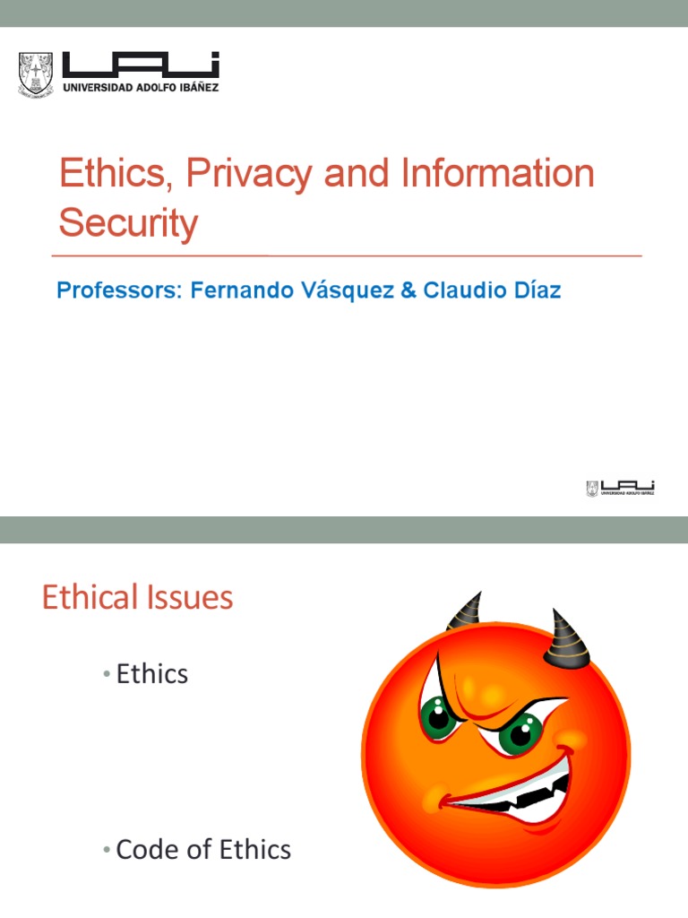 Ethics, Privacy and Information Security Sec 2 | PDF | Privacy | Spyware