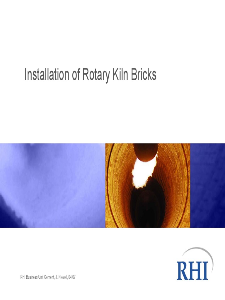 RHI - Cement Kiln Brick Installation | PDF | Refractory | Brick