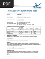 Dte 24 Hoja de Seguridad | PDF | Agua | Líquidos