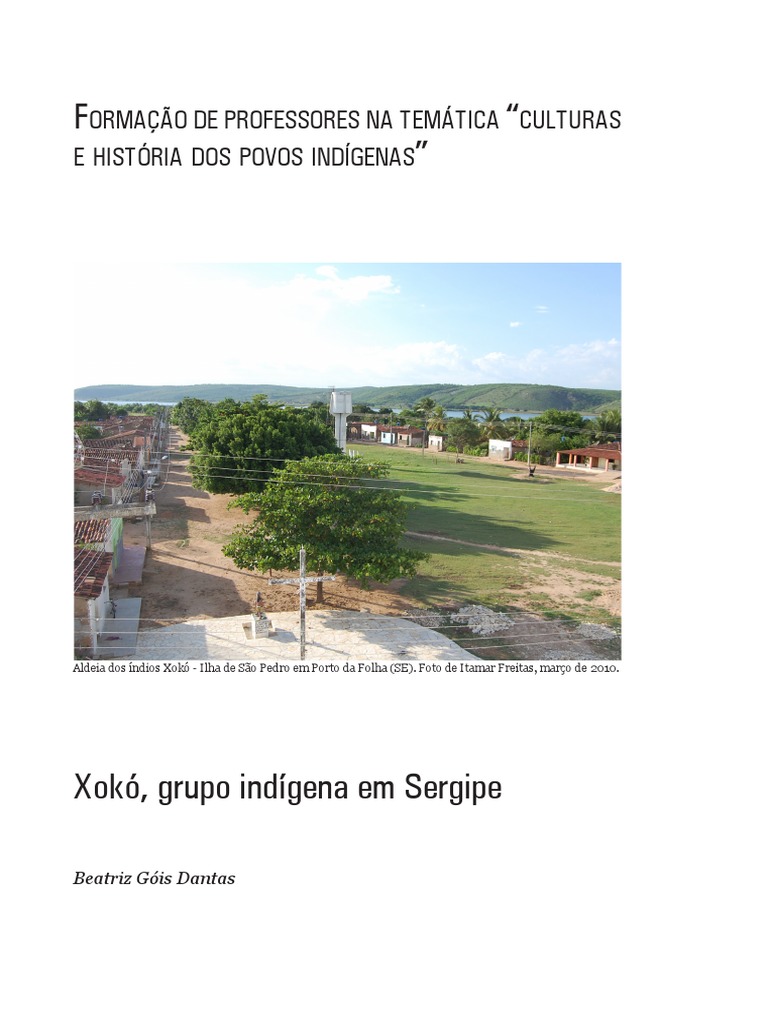 Xokó, Grupo Indígena em Sergipe - Beatriz Góis Dantas | PDF ...
