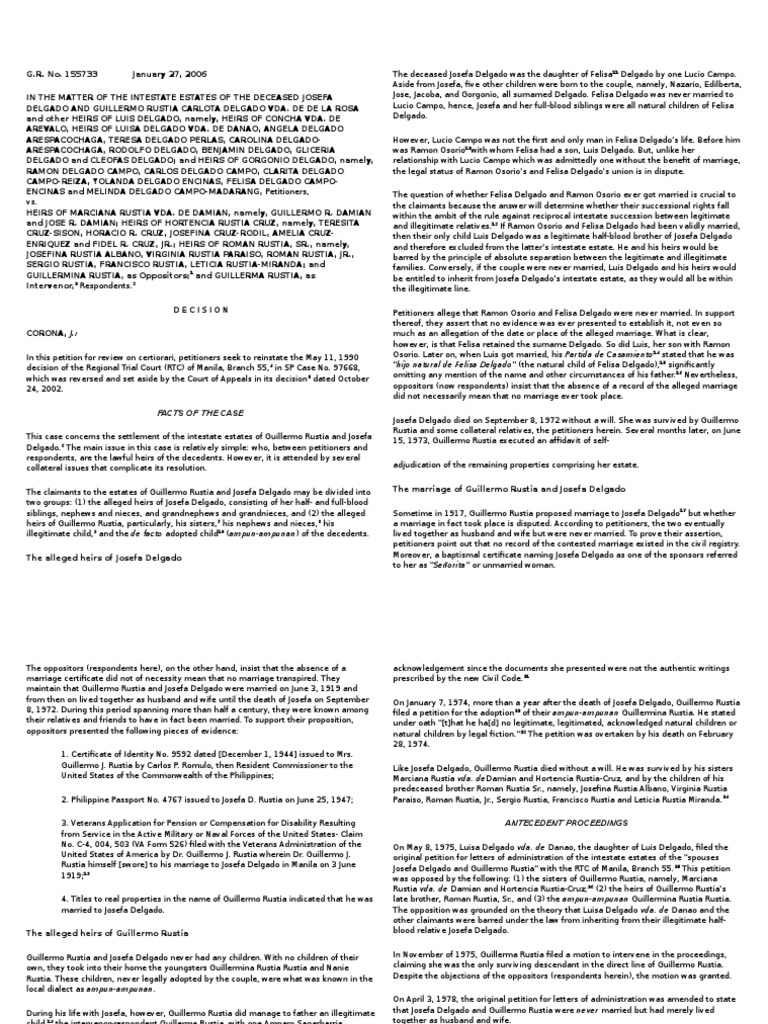 Order of Intestate Succession | Intestacy | Legal Concepts