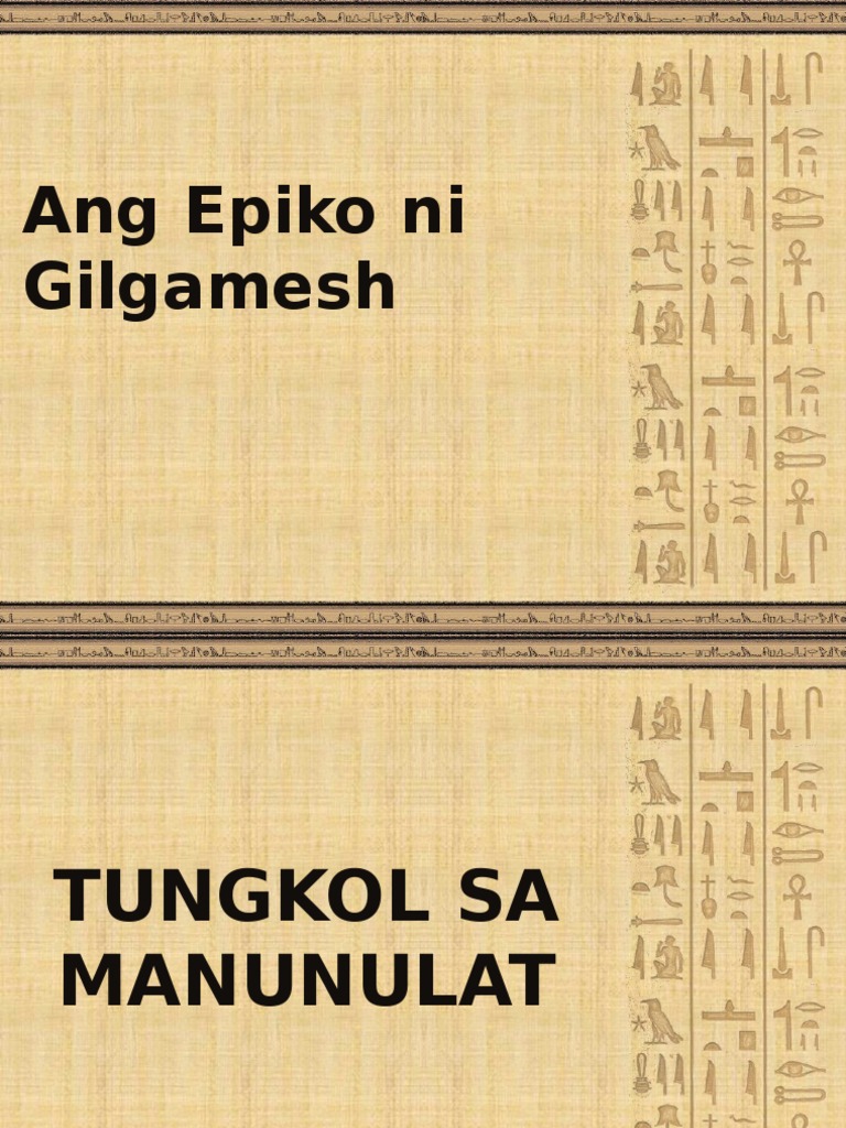 Ang Epiko Ni Gilgamesh | PDF