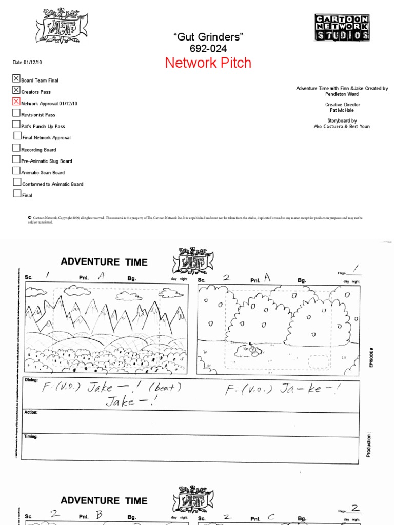 "Gut Grinders" Storyboard | PDF | Animated Television Series ...