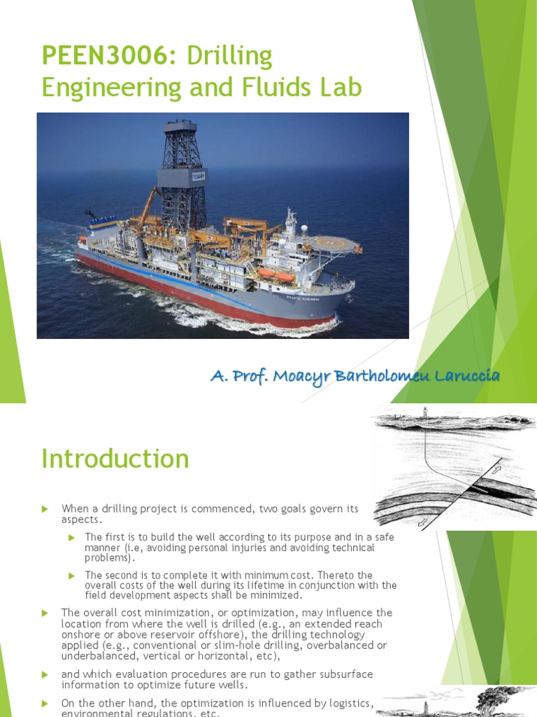 Drilling Engineering Chapter 1 | PDF | Drilling Rig | Offshore Drilling
