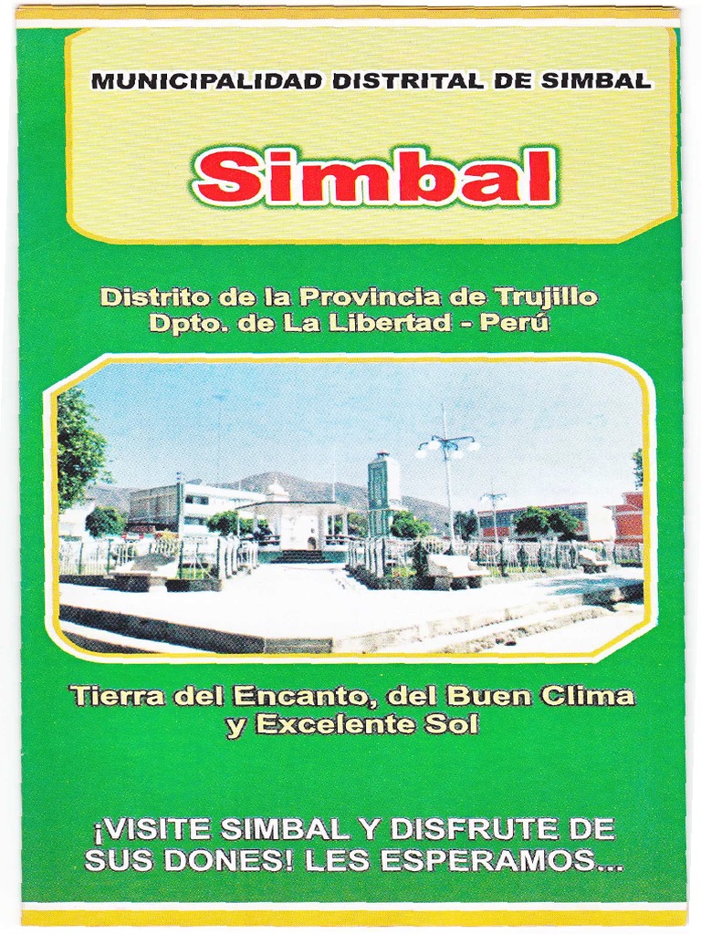 Historia y Desarrollo del Distrito de Simbal | PDF | America latina