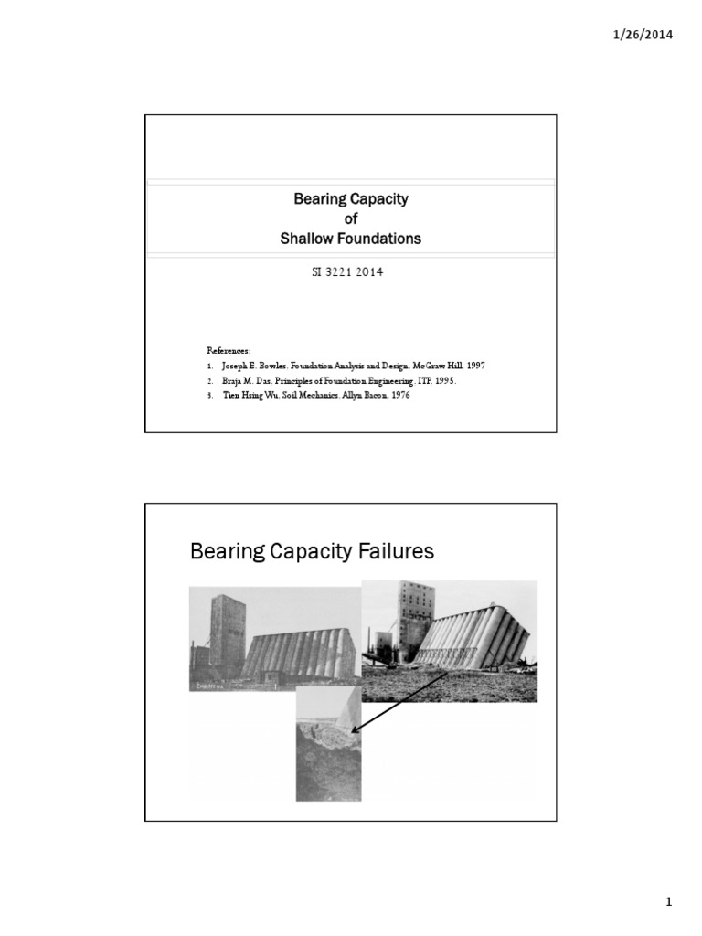 Bearing Capacity Lecture 2014 | PDF | Soil Mechanics | Continuum Mechanics