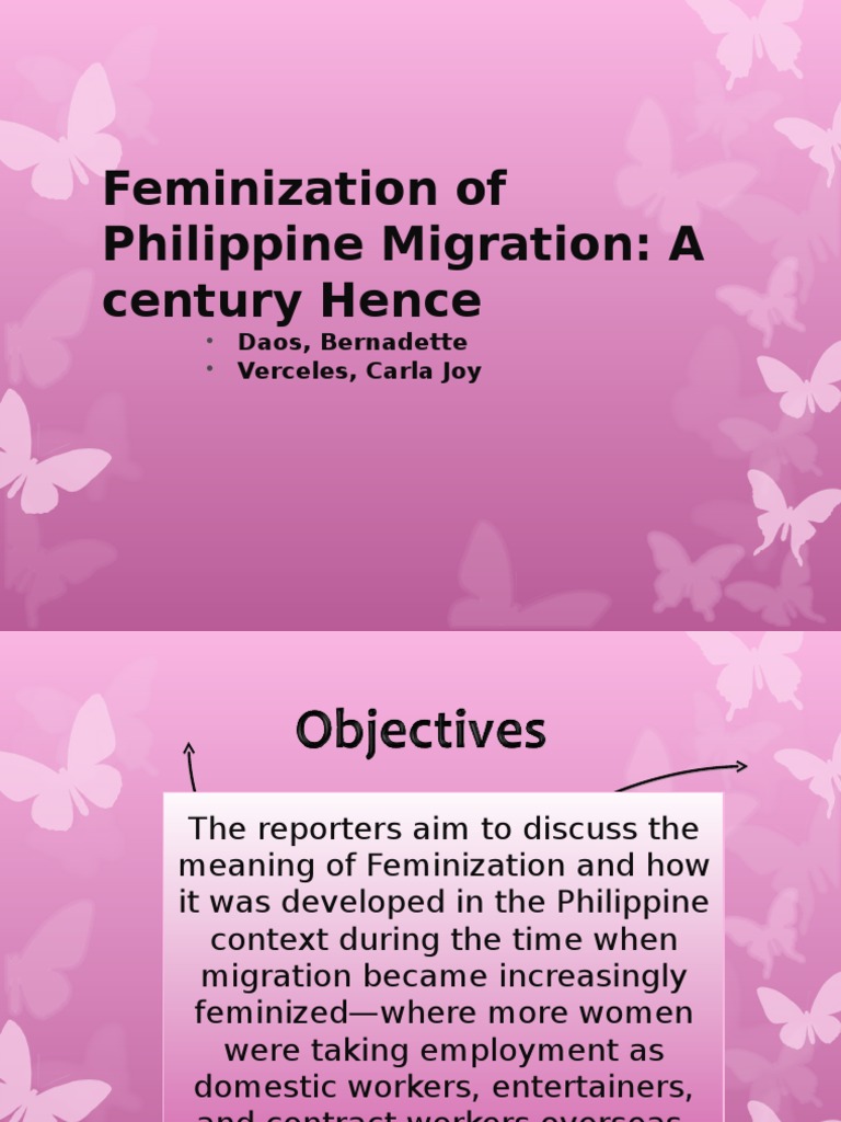 Feminization of Phil Migration | PDF | Migrant Worker | Human Migration