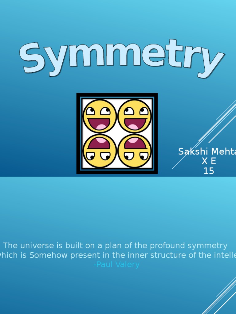 Understanding Symmetry in Geometry | PDF | Symmetry | Euclidean Space