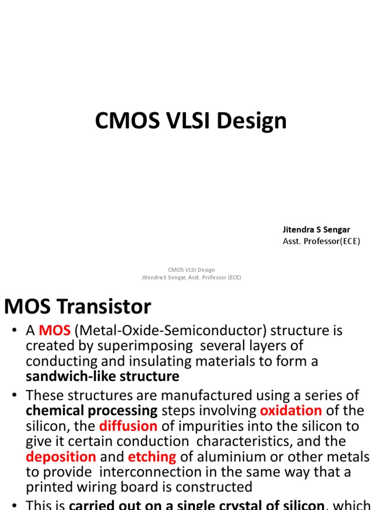 Cmos Vlsi Design | PDF | Cmos | Mosfet