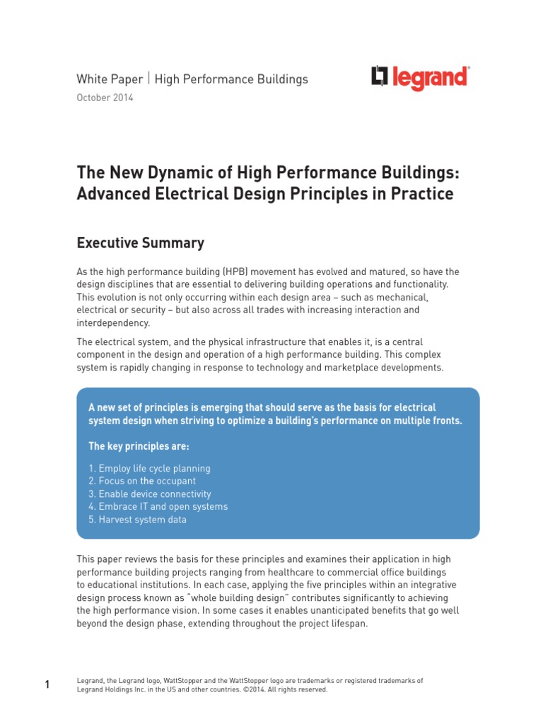 Electrical Design White Paper | PDF | Lighting | Life Cycle Assessment
