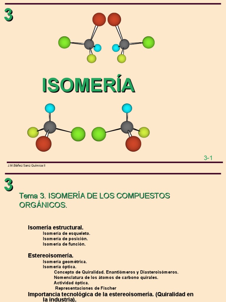 Isomeria | Isómero | Quiralidad (Química)