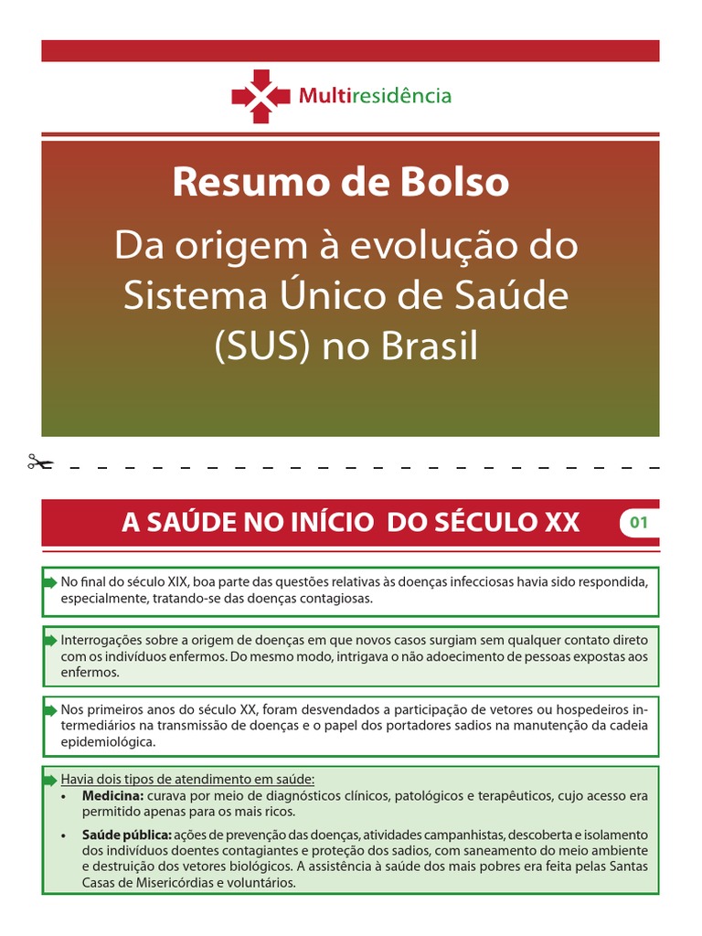 Resumo Sus de Bolso | PDF | Promoção de saúde | Saúde pública