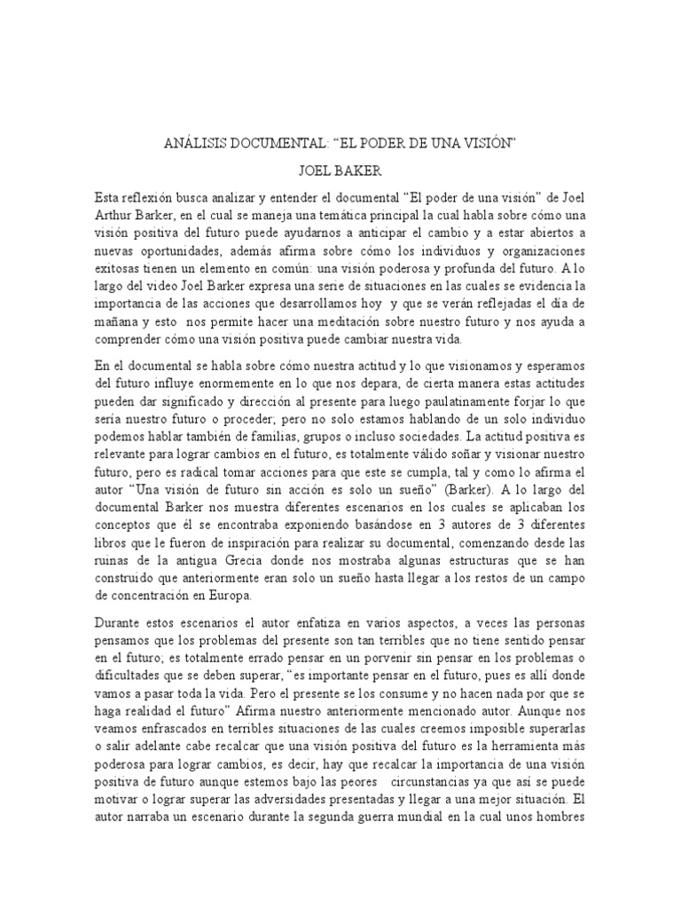 El poder de una visión positiva | PDF | Vida