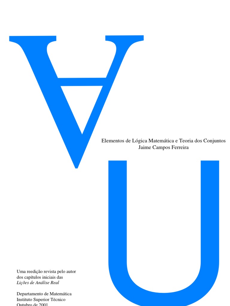 Elementos de Lógica Matemática e Teoria Dos Conjuntos | PDF | Conjunto ...