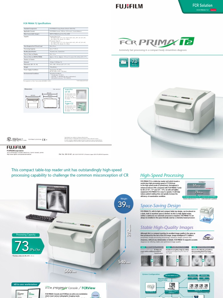 Fcr Prima t2 Brochure 01 | Medical Imaging | Technology