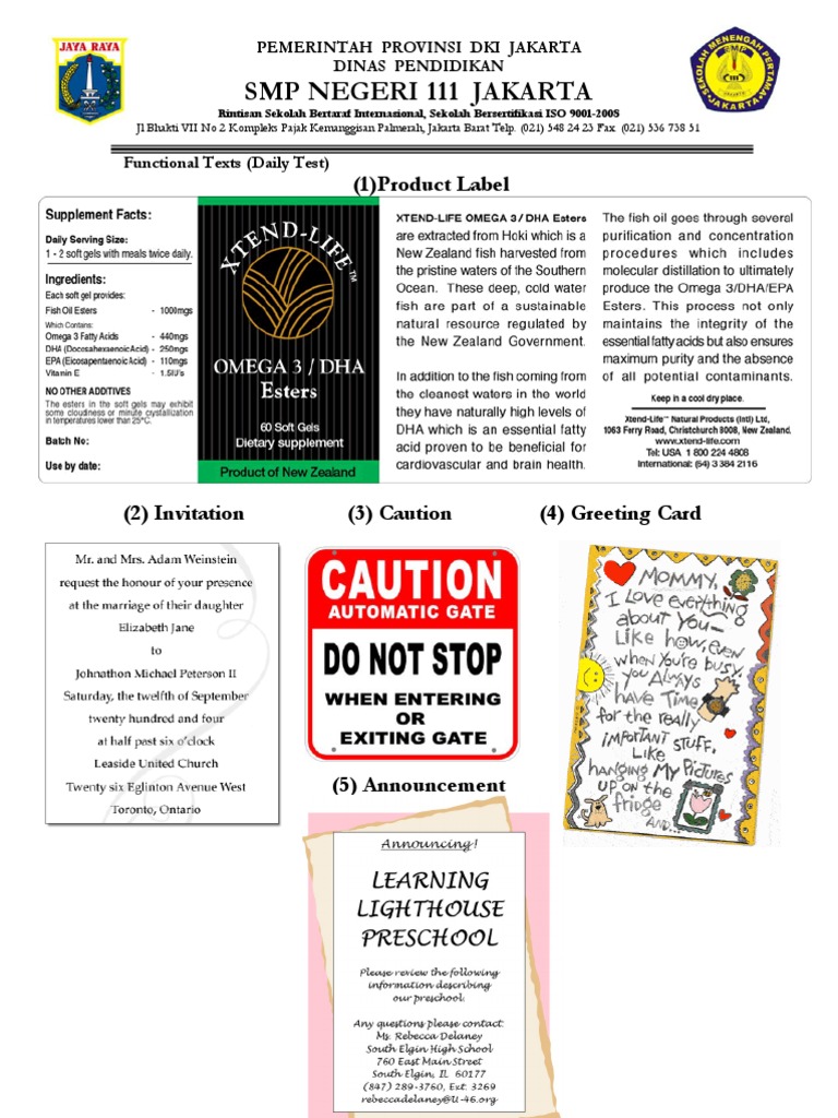 Caution, Announcement, Product Label, Invitation, Caution | PDF
