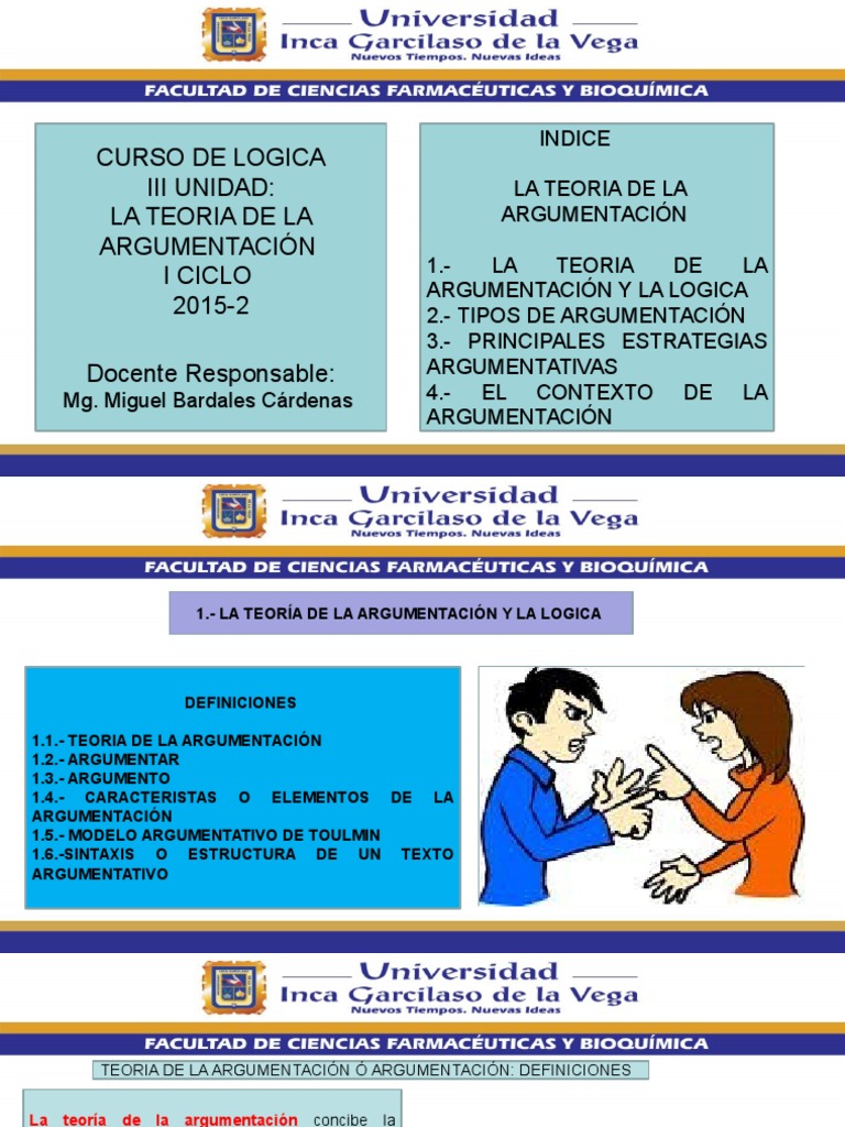 Diapositiva Teoria de L Argum 2 | PDF | Argumento | Proposición
