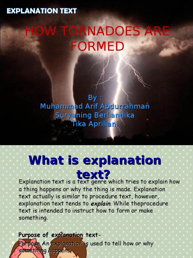 How Tornadoes Are Formed | PDF | Tornadoes | Atmosphere Of Earth