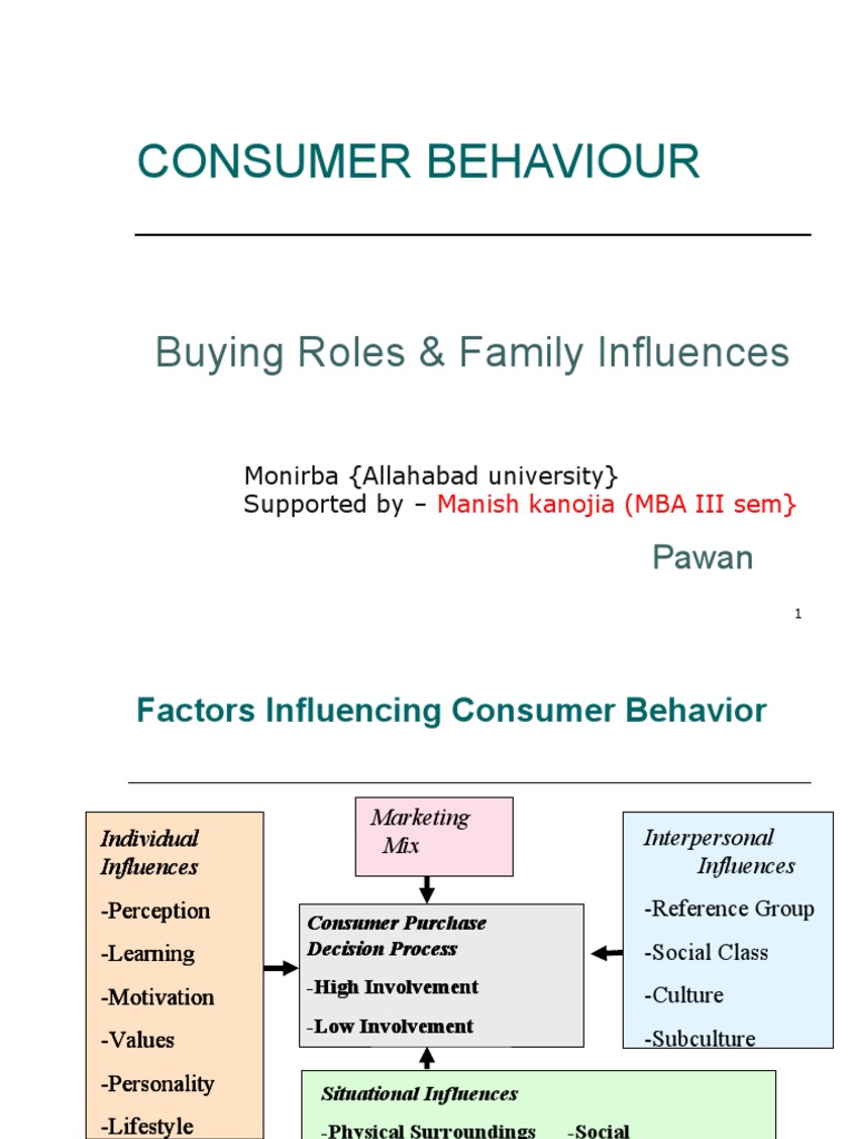 Buying Roles | PDF | Consumer Behaviour | Behavior