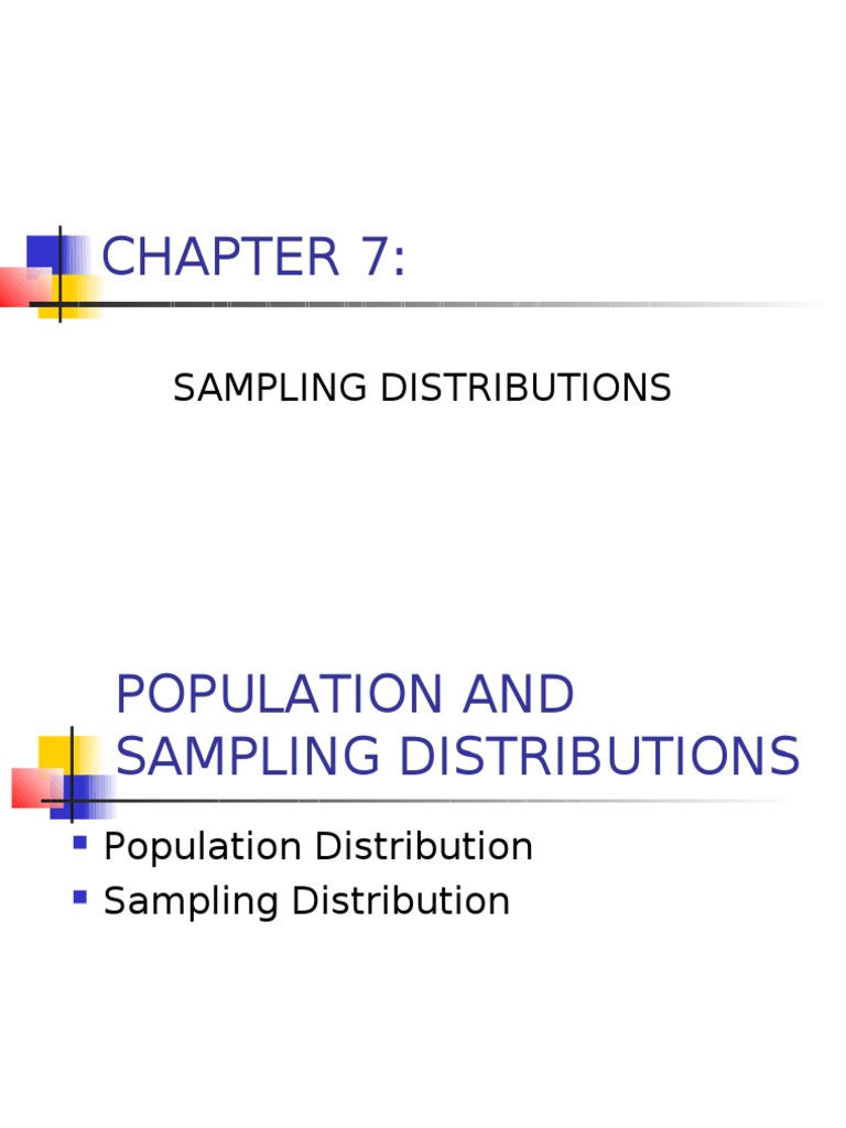 Sampling Distributions | PDF | Standard Deviation | Mean