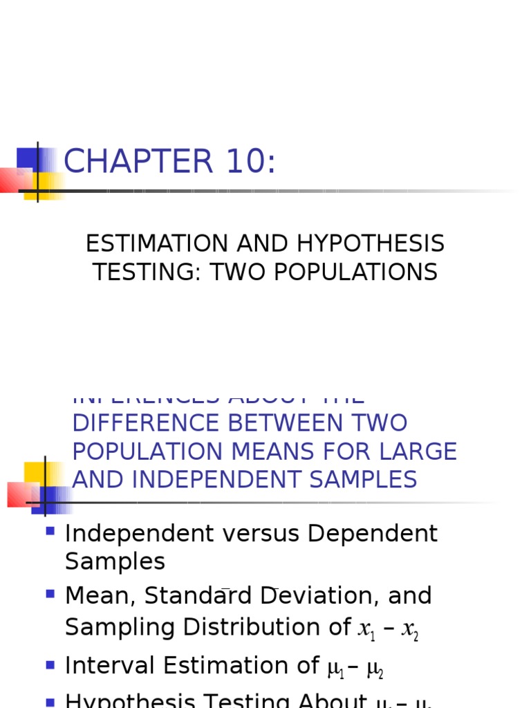 Chapter 10 | PDF | Standard Deviation | Confidence Interval