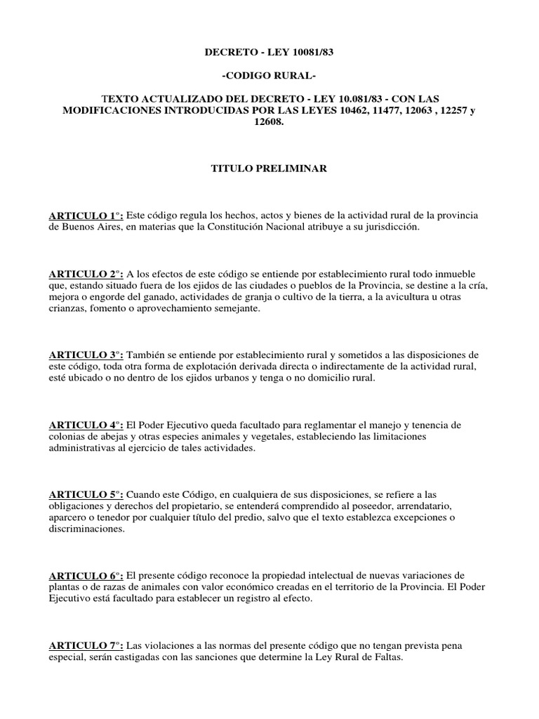 Codigo Rural | PDF | Propiedad | Suelo