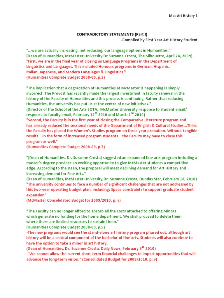 Contradictory Statements (PART 1) | PDF