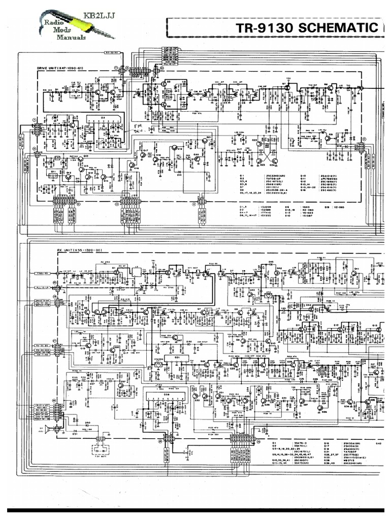 Kenwood TR-9130 Schematic and Specification