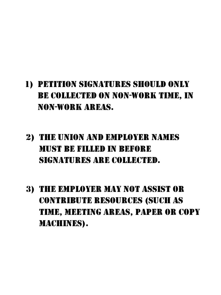 Union Decertification Petition | PDF