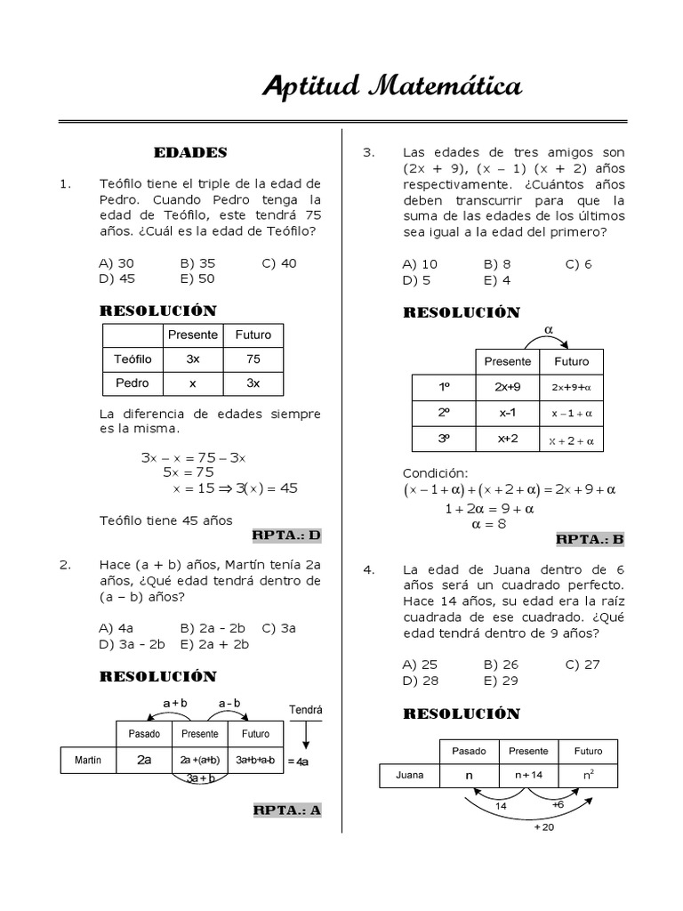Edades RM | PDF | Números | Funciones y mapeos