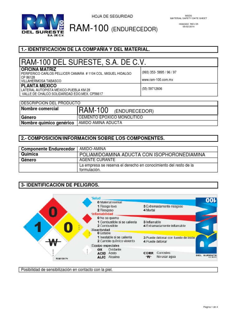 Procedimiento Aplicación de RAM 100 | PDF | Carbón | Administración de ...
