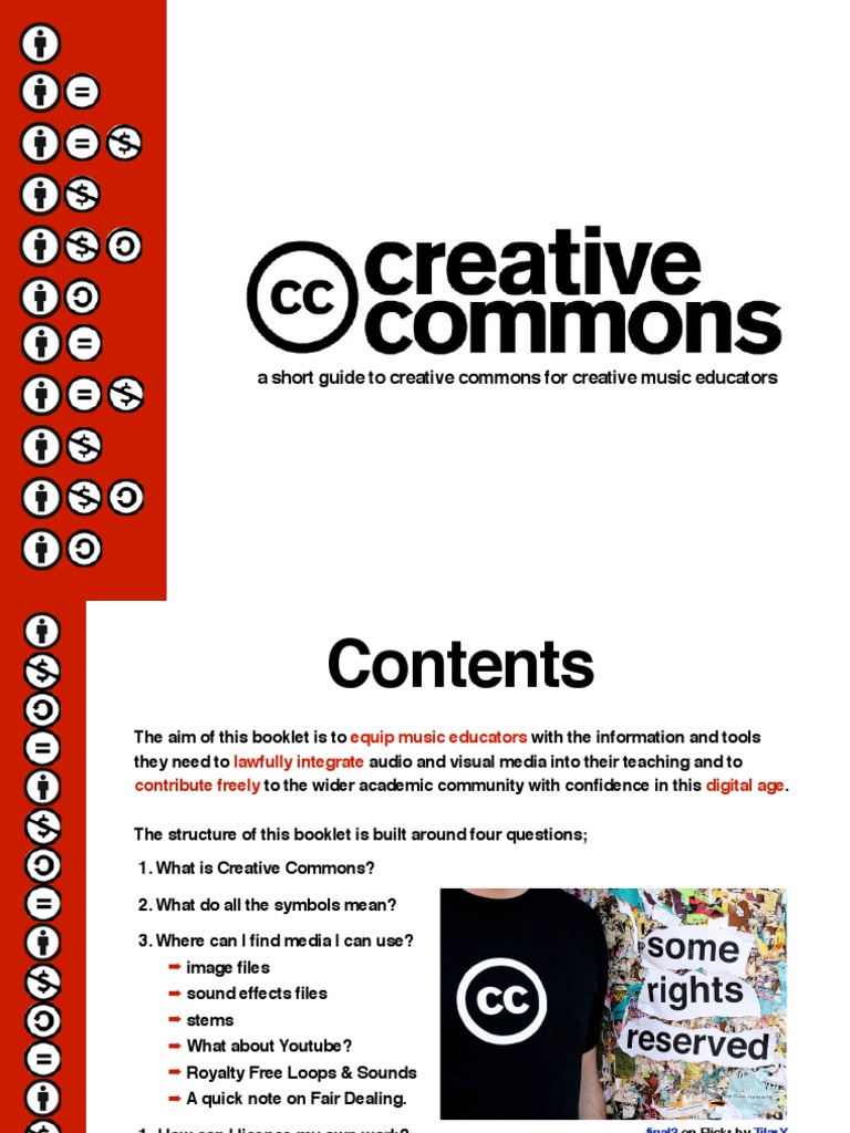 Creative Commons Booklet For Music Teachers | PDF | Creative Commons ...