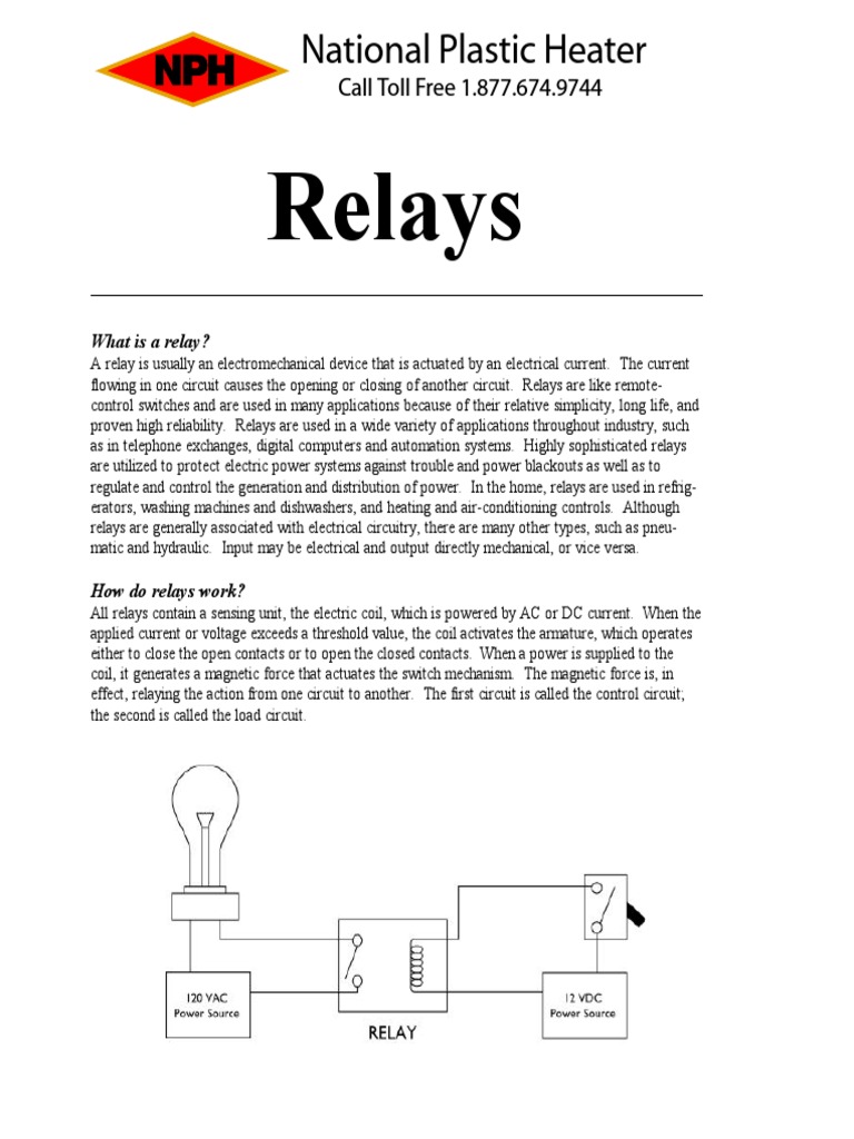 What Are Relays & How Do They Work PDF | PDF | Relay | Switch