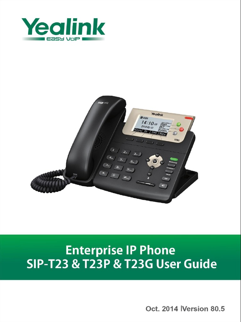 Yealink SIP-T23 T23P T23G | Ip Address | I Pv6