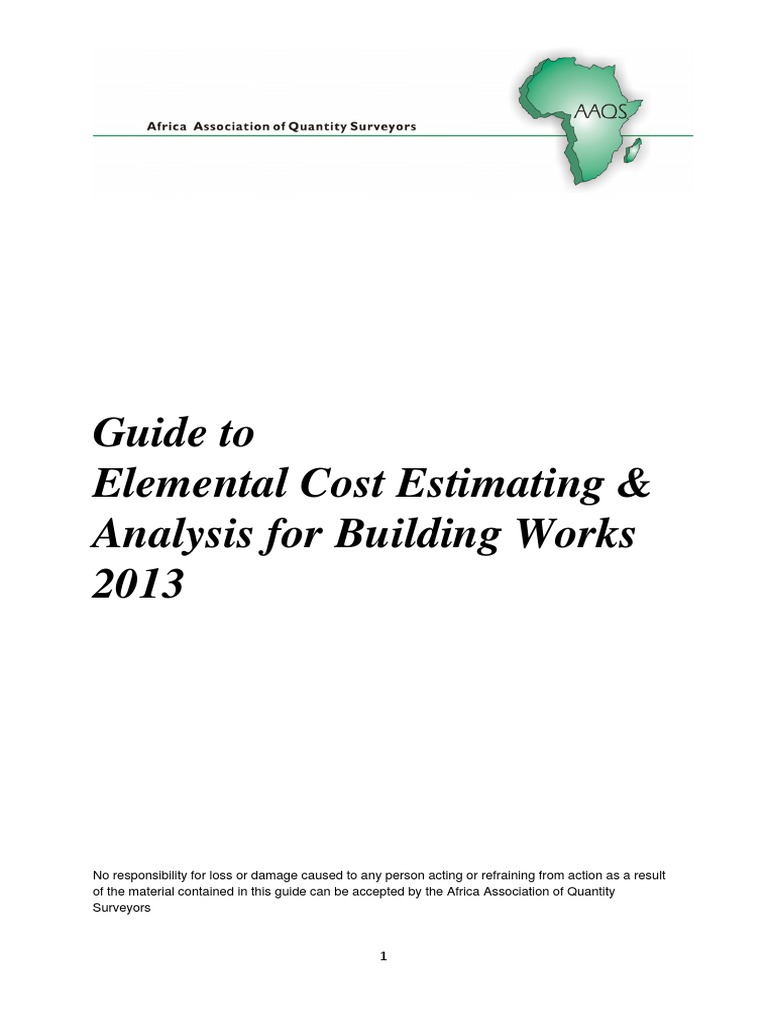 Guide to Elemental Cost Estimating 2013 | Wall | Framing (Construction)