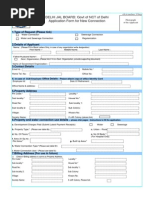 Delhi Water & Sewer Connection Form | PDF | Identity Document | Deed