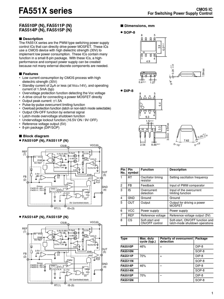 fa551x | Mosfet | Rectifier