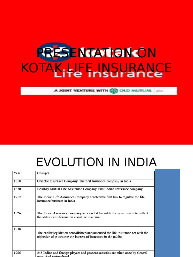 Kotak Life Insurance Overview and Growth | PDF | Life Insurance | Insurance