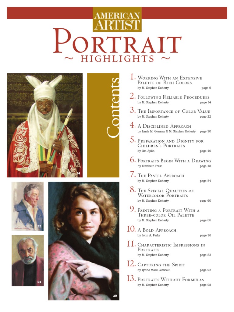 Portrait Highlights | PDF | Art Media | Paintings