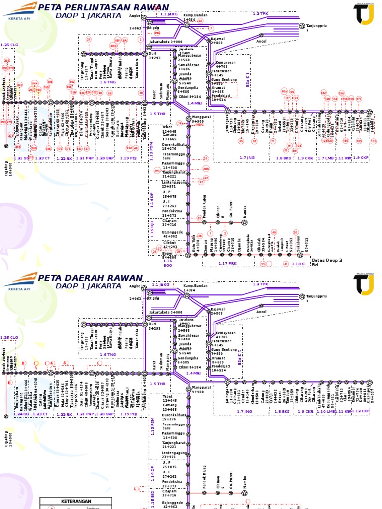 Peta Daerah Rawan Wil Daop 1 Jak | PDF