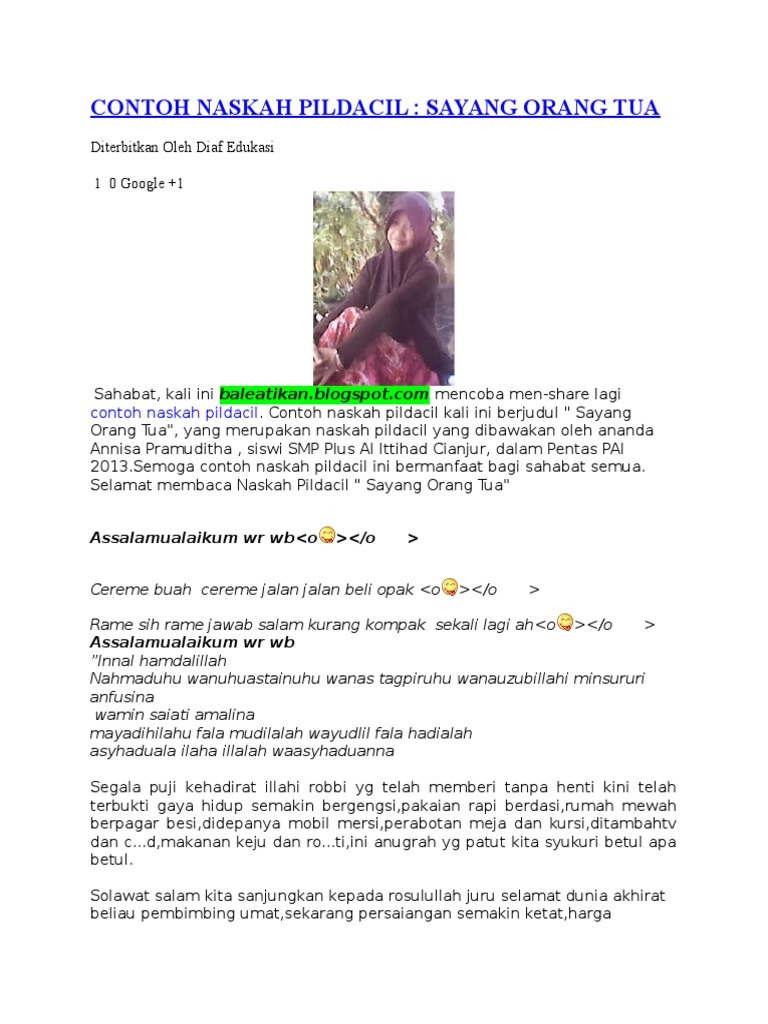 Contoh Naskah Pildacil | PDF