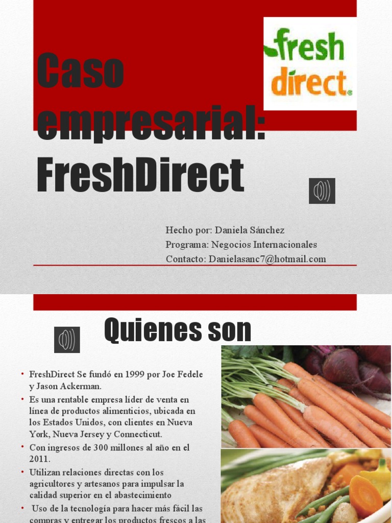 Caso Empresarial Freshdirect | PDF | Calidad (comercial) | Alimentos